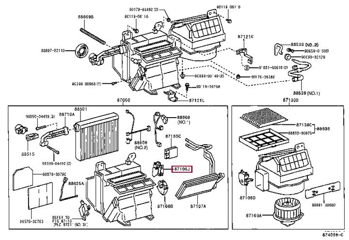 8710630371 Toyota - Серво привод печки 87106-30371 - купить, цена ...