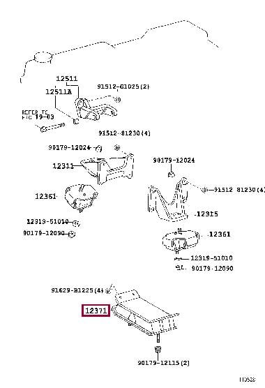 1237166020 Toyota - Подушка двигателя 12371-66020 - купить, цена | EXIST.UA